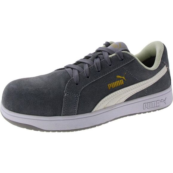 Puma | Shoes | Puma Mens Gray Mesh Composite Toe Trainers Safety Shoes ...